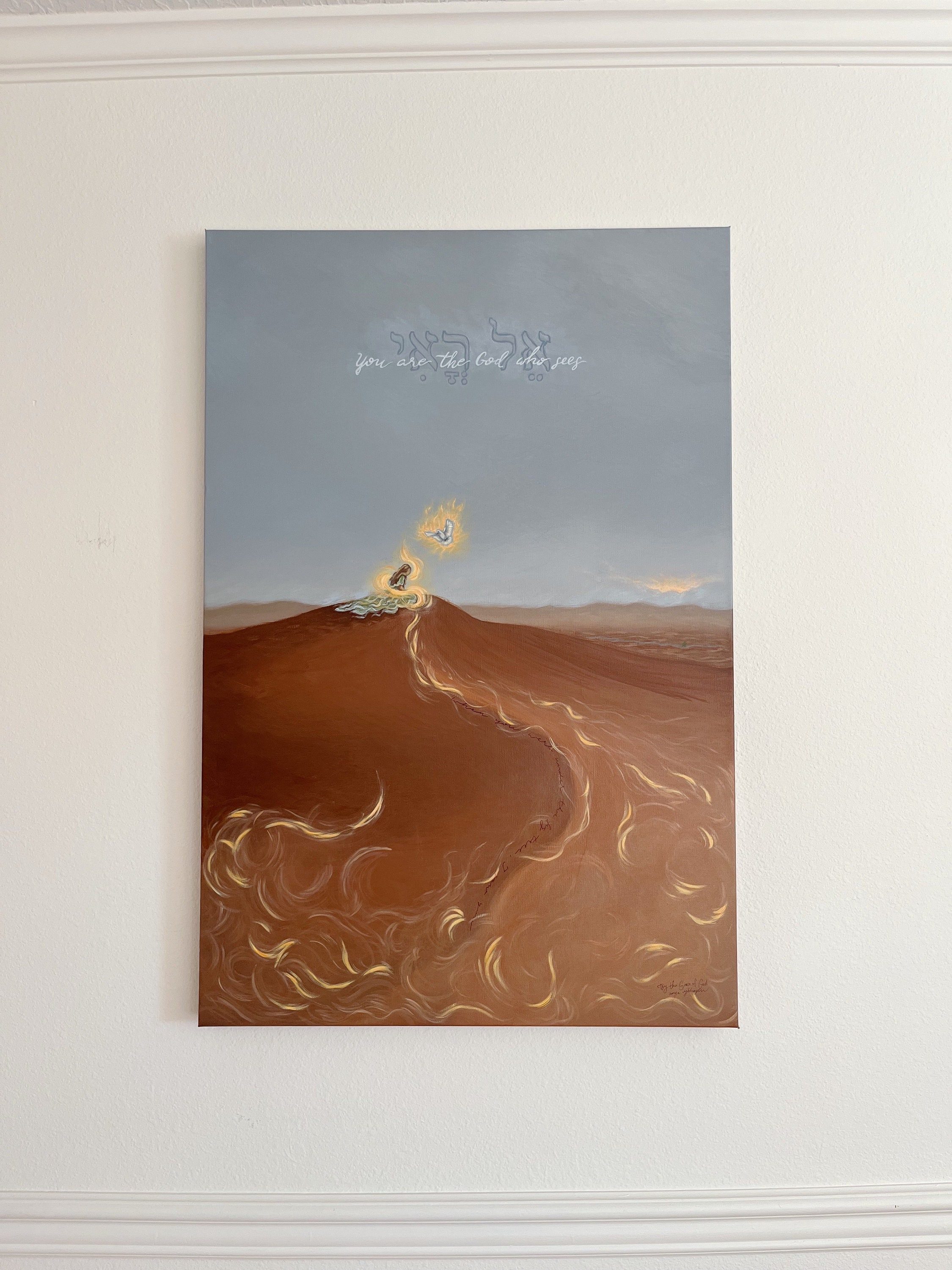 El Roi- the God Who Sees- El Roi Art- Biblical Painting-christian ...
