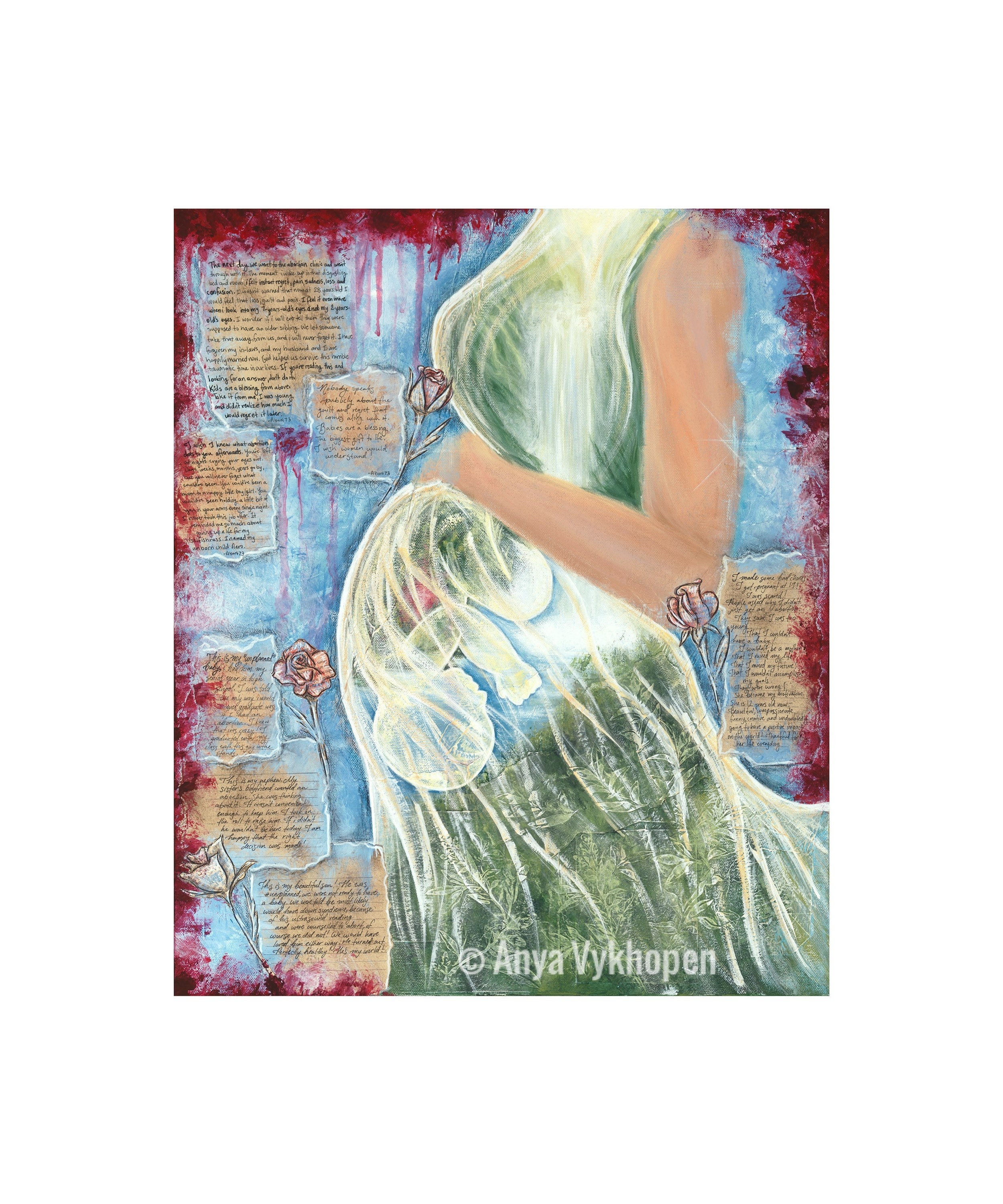 Pro Life Art Mother and Child Fine Art Motherhood Painting Pregnancy ...