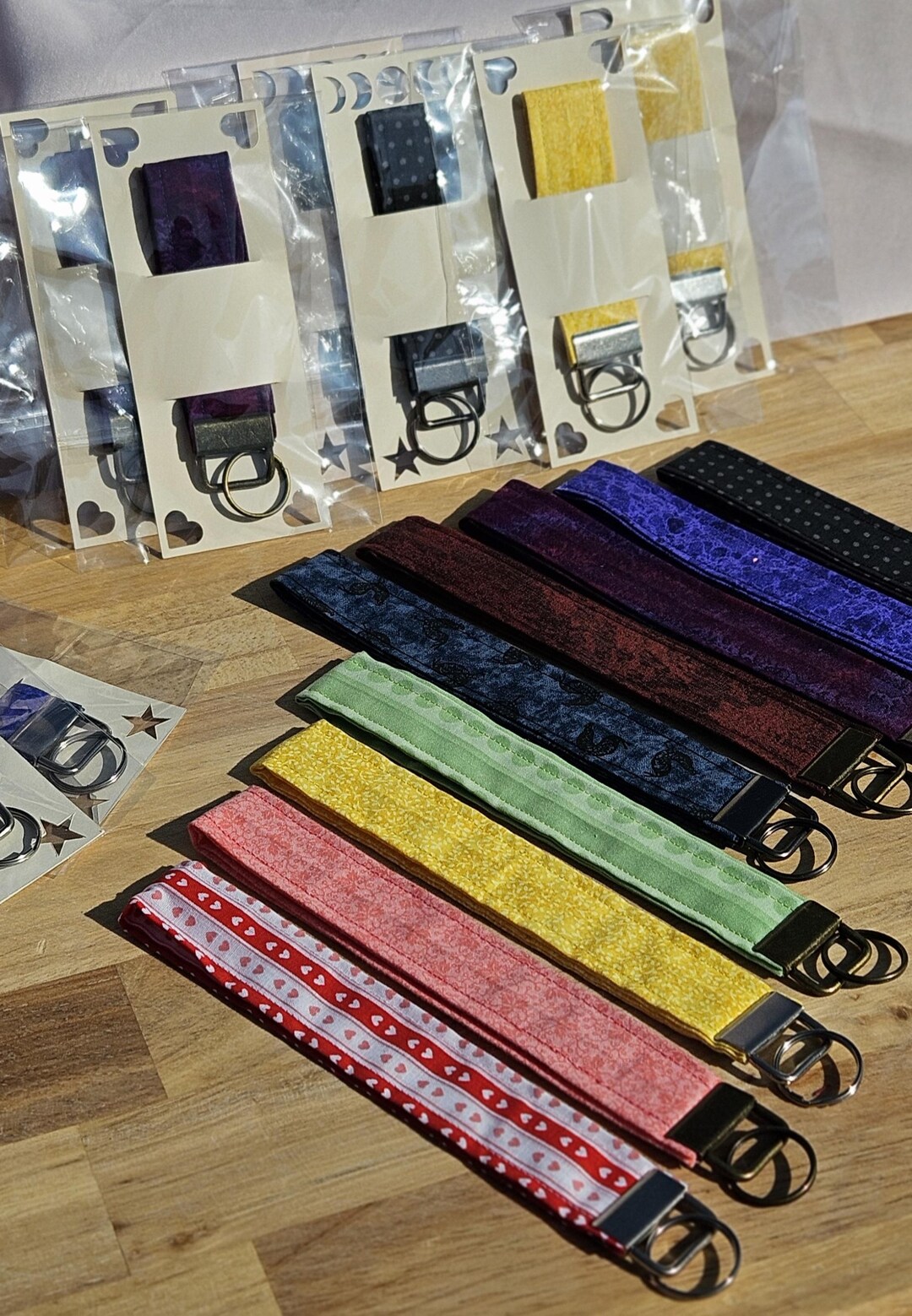 Handmade Fabric Wristlet Keychain - Etsy