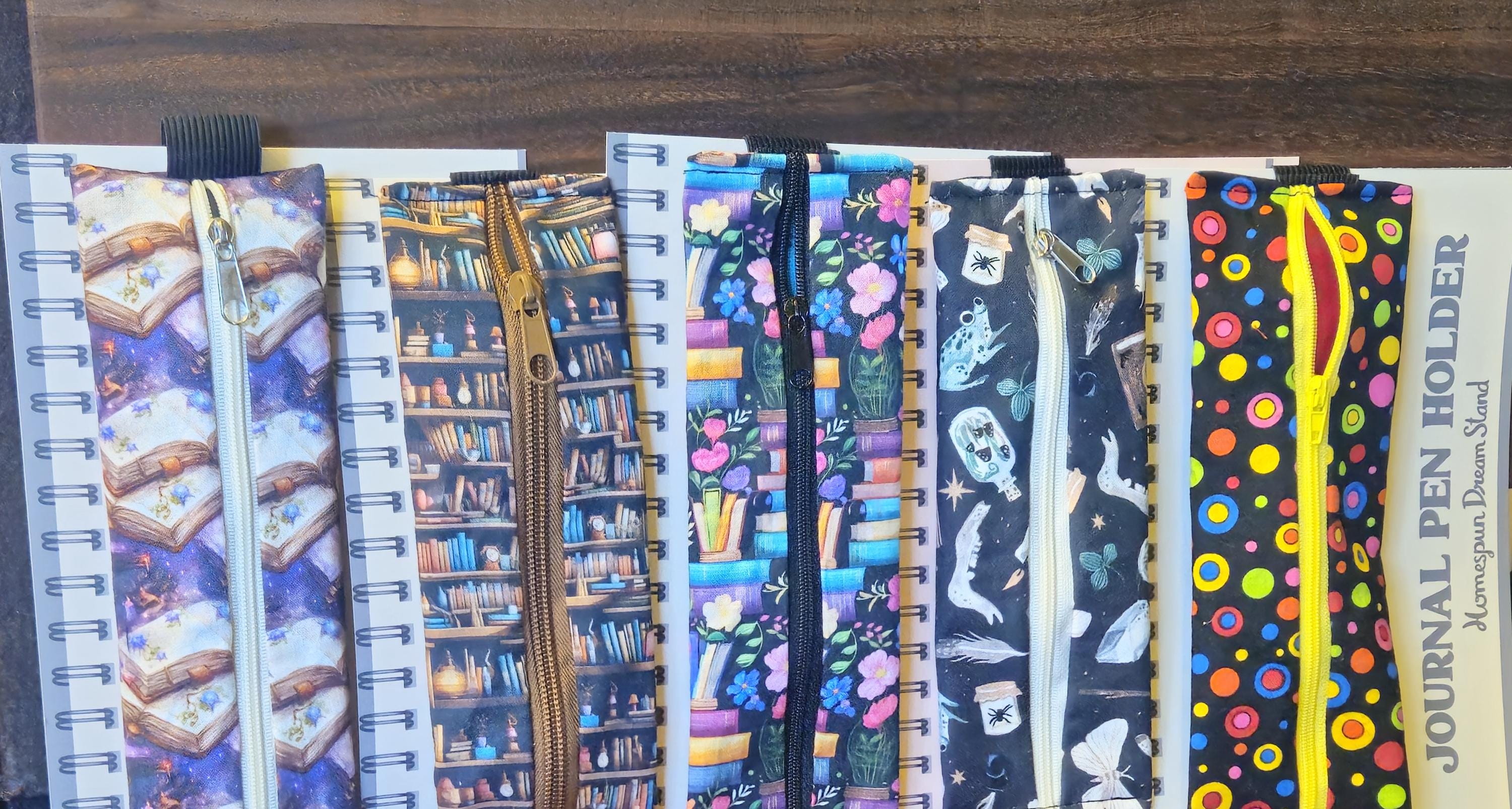 Zippered Journal Pen Holder - Etsy