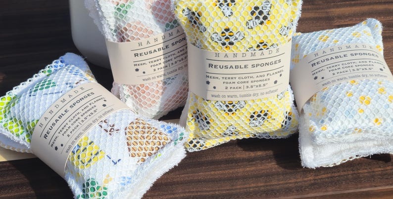Reusable Sponges, 2pk - Etsy