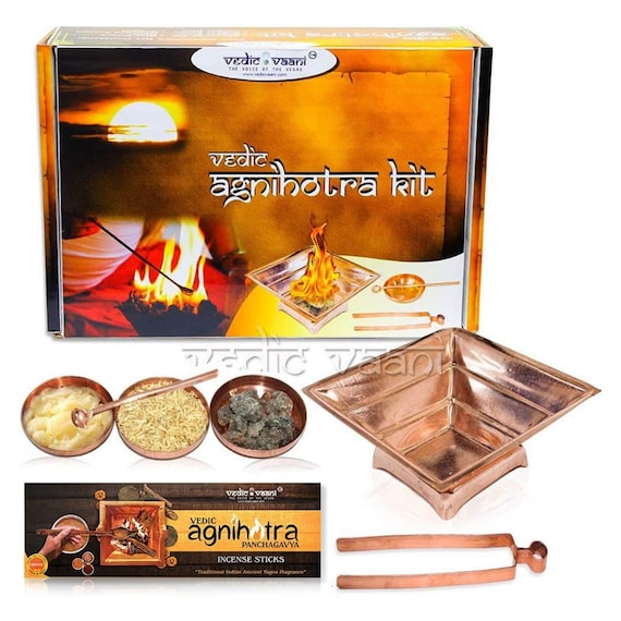 Agnihotra Kit Copper Agni Havan Kund Set With Agnihotra - Etsy Australia