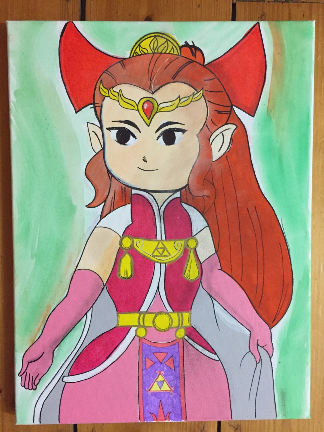 Zelda Four Swords Zelda Canvas Painting Kids Decor Wall Art Kids ...