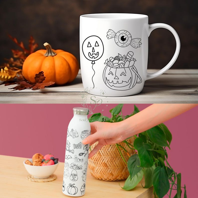 Halloween Doodle Clipart Bundle – Cute Spooky Ghost, Pumpkin & Witch ...