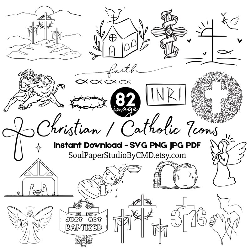 Catholic Svg - Etsy