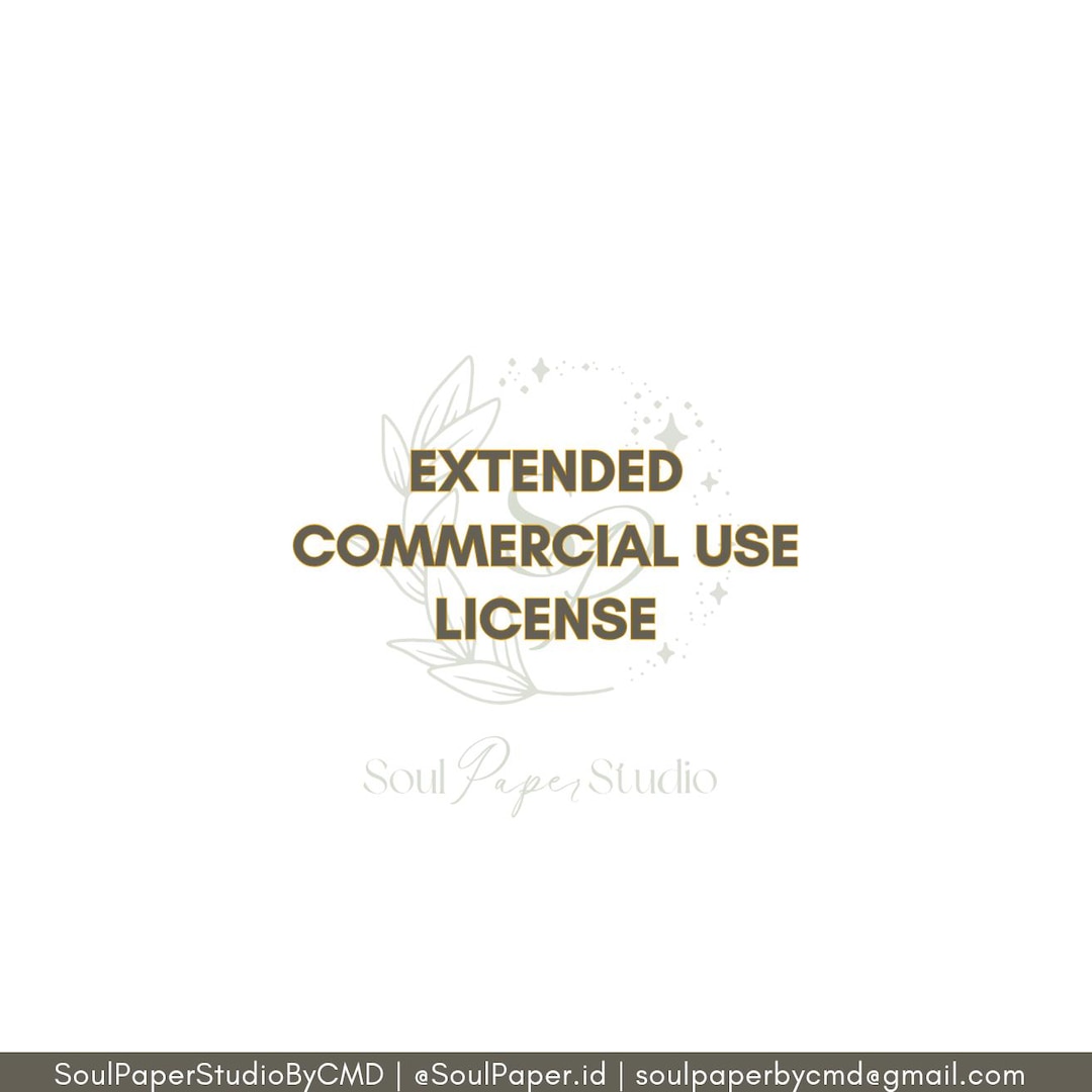 Extended Commercial License for Clipart and Illustration Designs for 1 ...