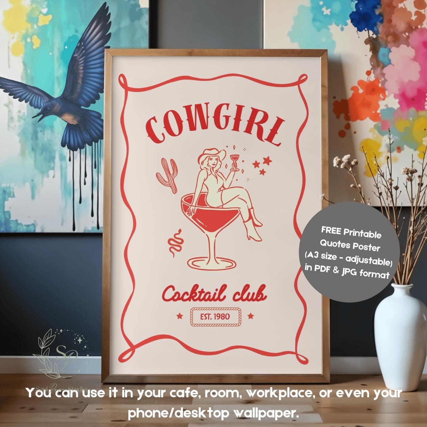 Retro Girls in Cocktail Clipart: Bachelorette Party Graphics (SVG, PNG ...