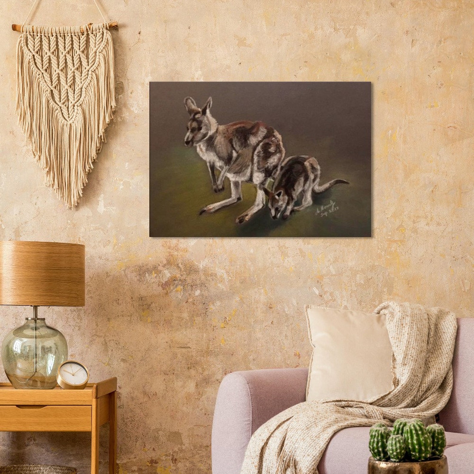 Kangaroo Canvas - Etsy