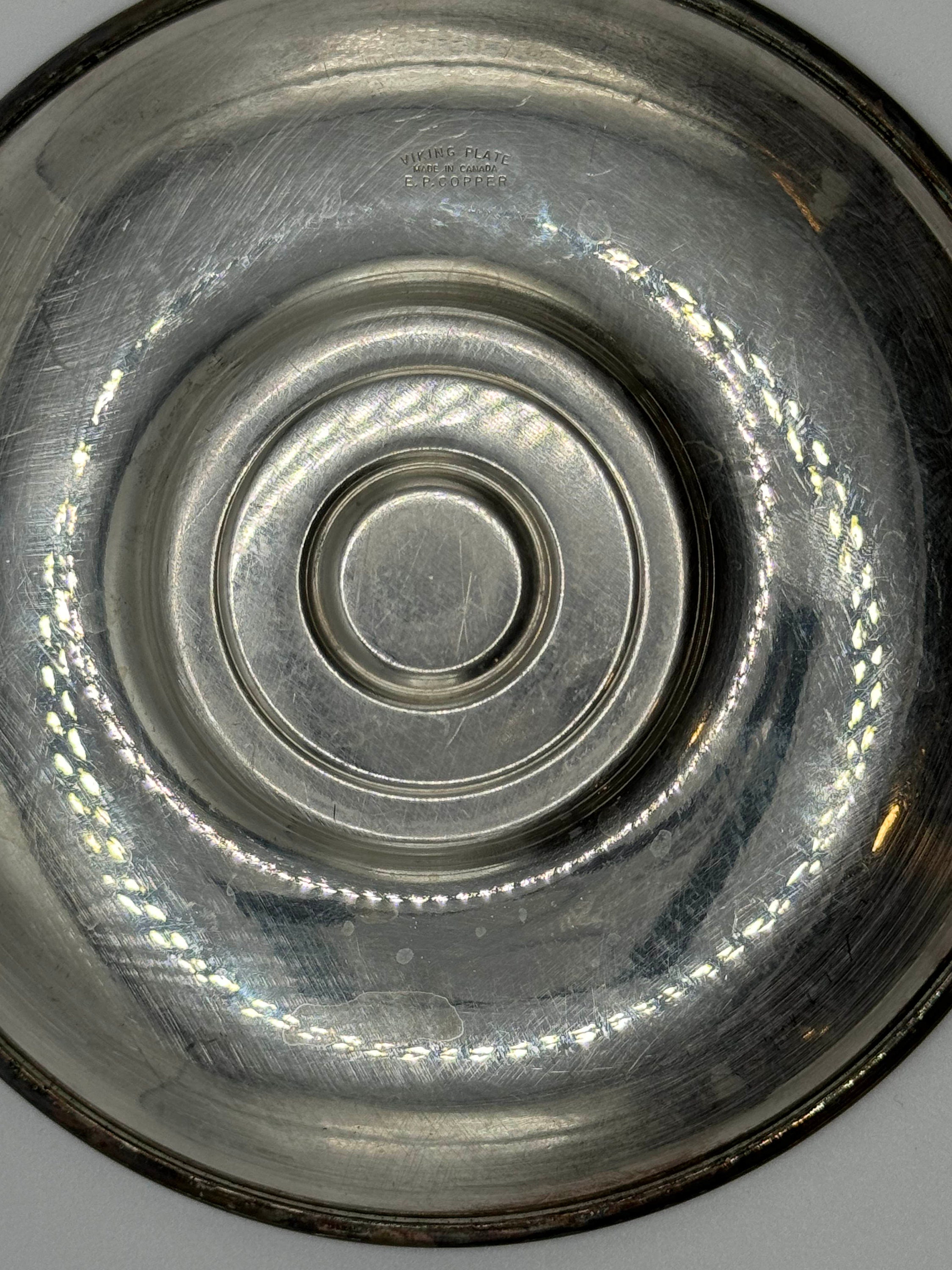 Vintage Viking Plate EP Copper Set of 8 Plates - Etsy