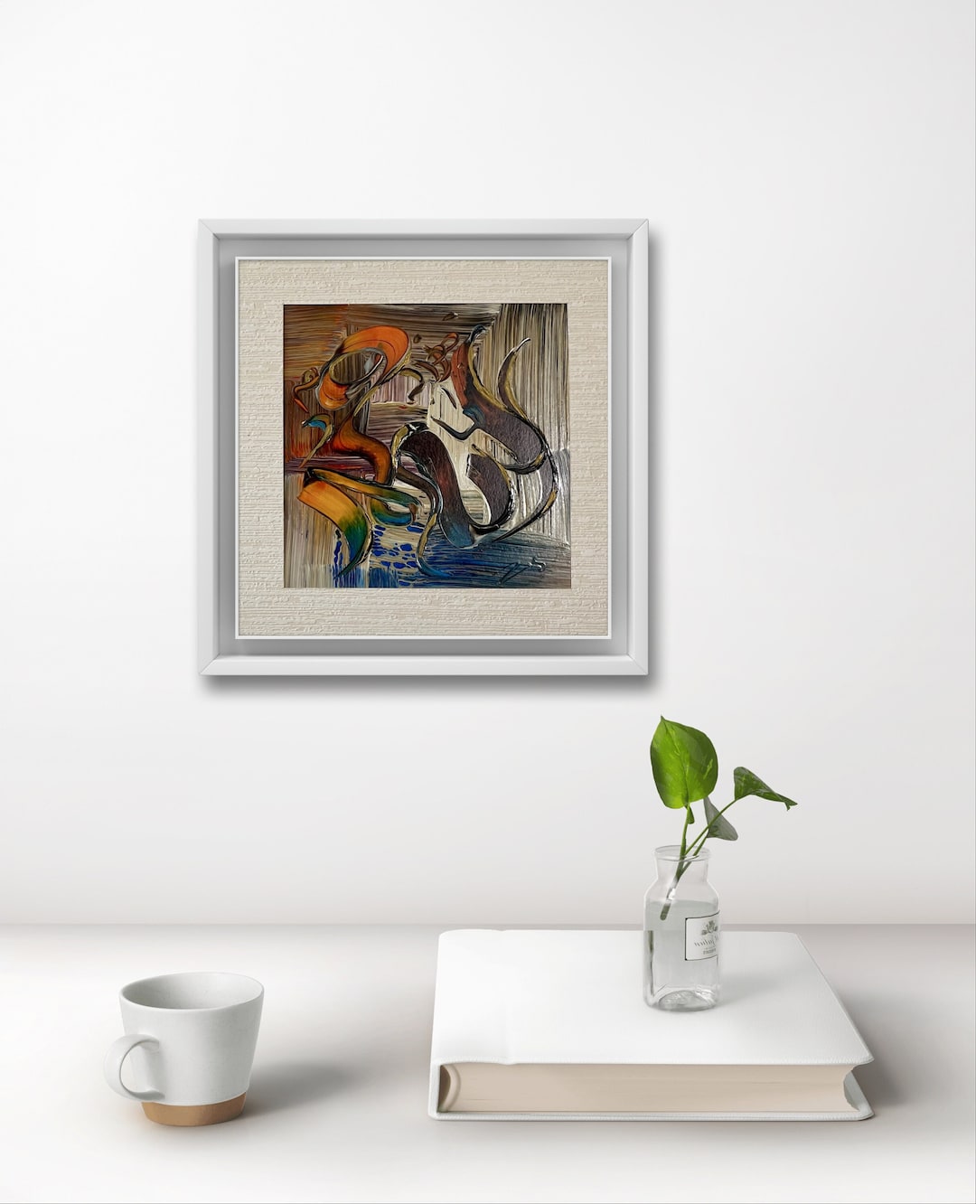 Original Islamic Calligraphy Painting - "allah, Muhammad" [unframed] - Etsy