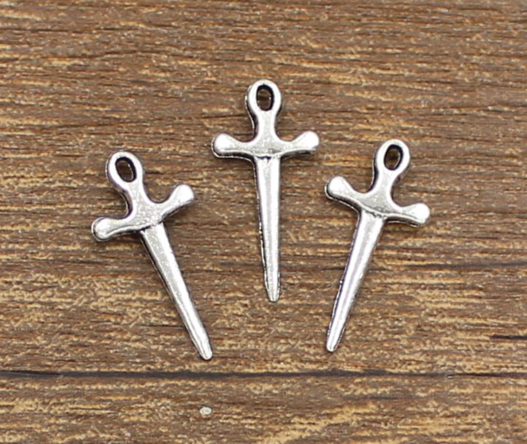 30pcs Sword Charms Antique Silver Tone 10x20mm SH289 - Etsy