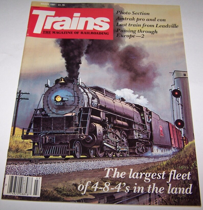 TRAINS Railroad Magazines ~ From the 1980s ~ Vintage Railroad ~ Train ...