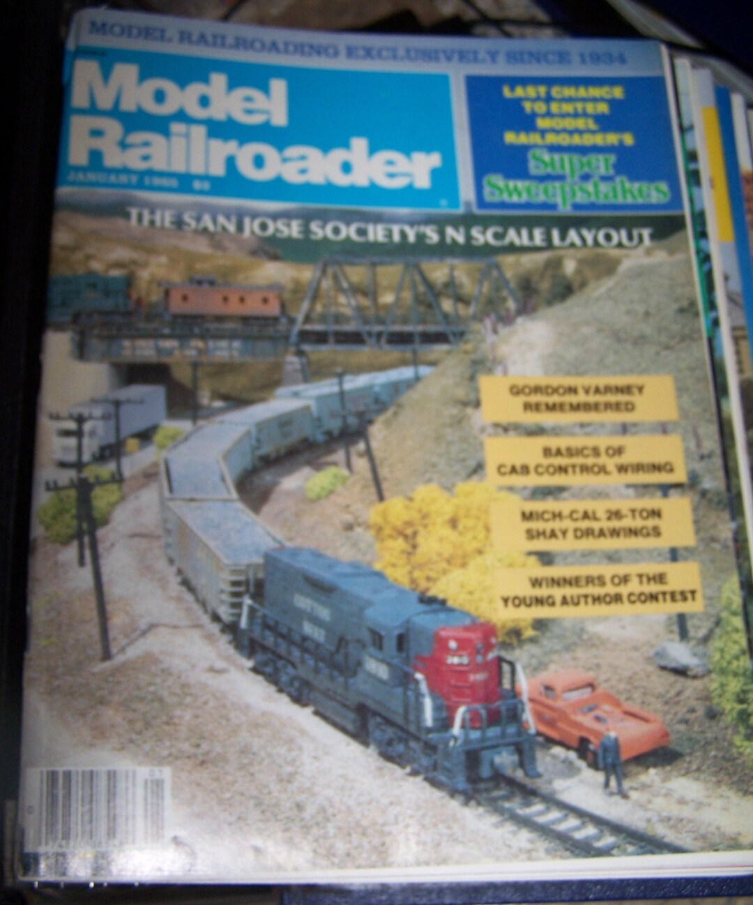 1985 - Model Railroader Magazines - Complete 1985 Year Includes All 12 ...