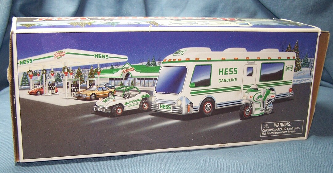Vintage 1998 Hess Recreation Van With Dune Buggy and Motorcycle - New ...