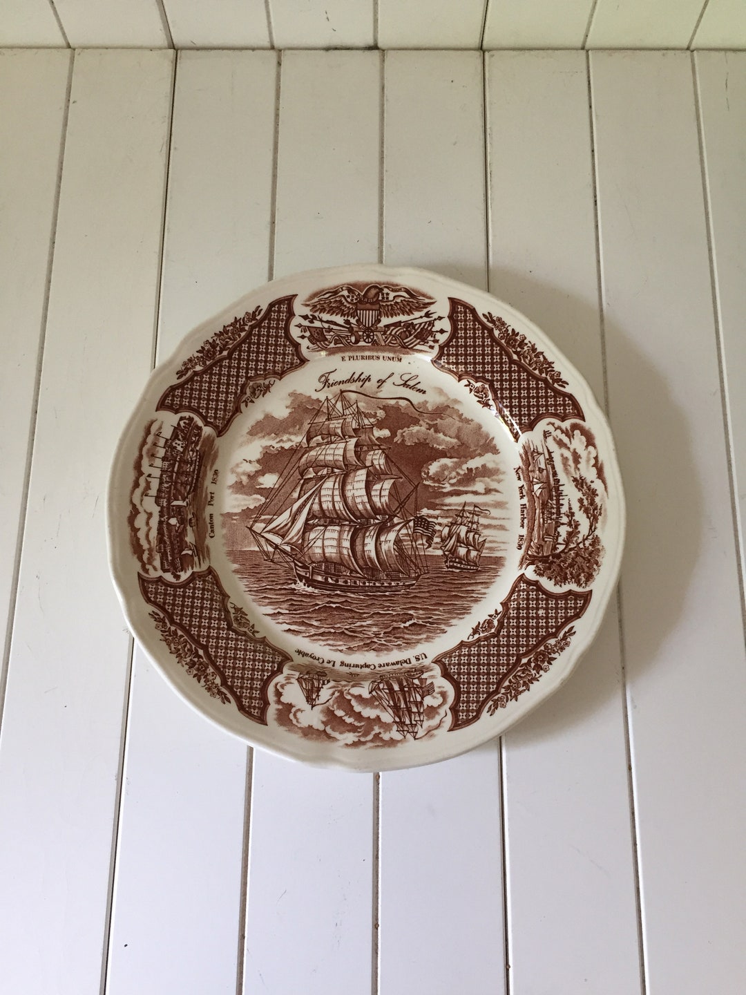 Vintage Ship Plates, Fairwinds Plates, Alfred Meakin Plate, the ...