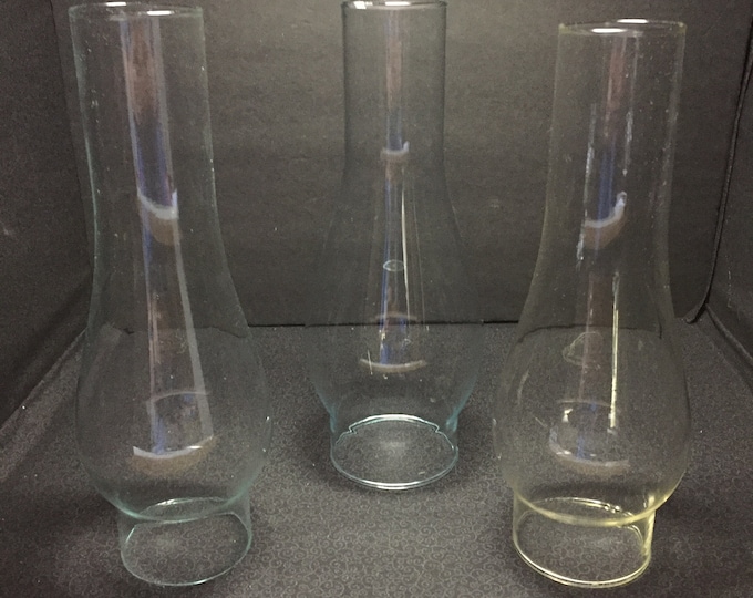 Vintage Oil Lamp Chimney, Replacement Glass Chimney, Glass Chimney ...