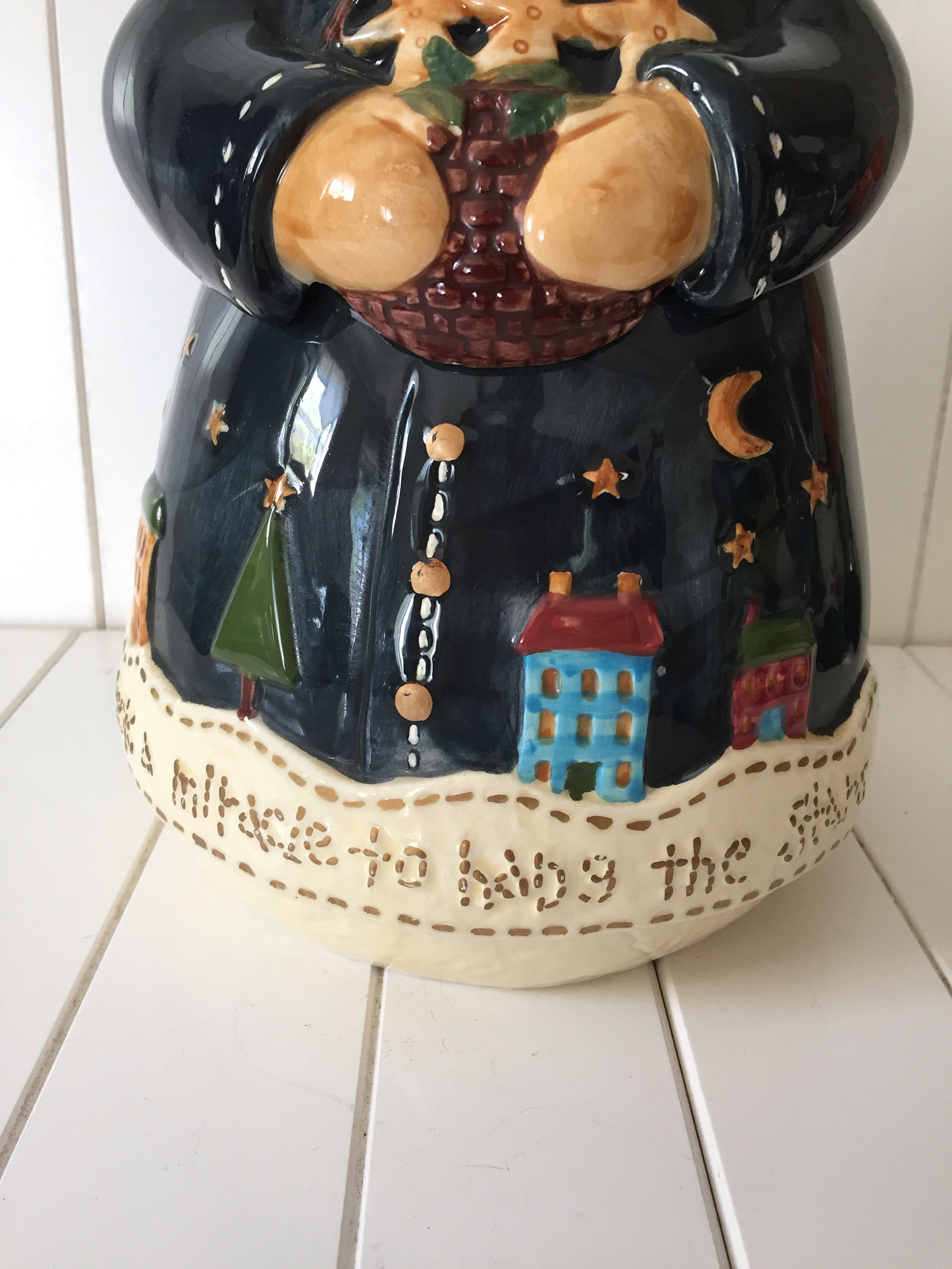 Deb Strain Primitive Snowman Cookie Jar Christmas Decor | Etsy