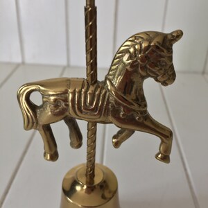 Vintage Brass Carousel Collectable Figurine, Brass Carousel Bell ...