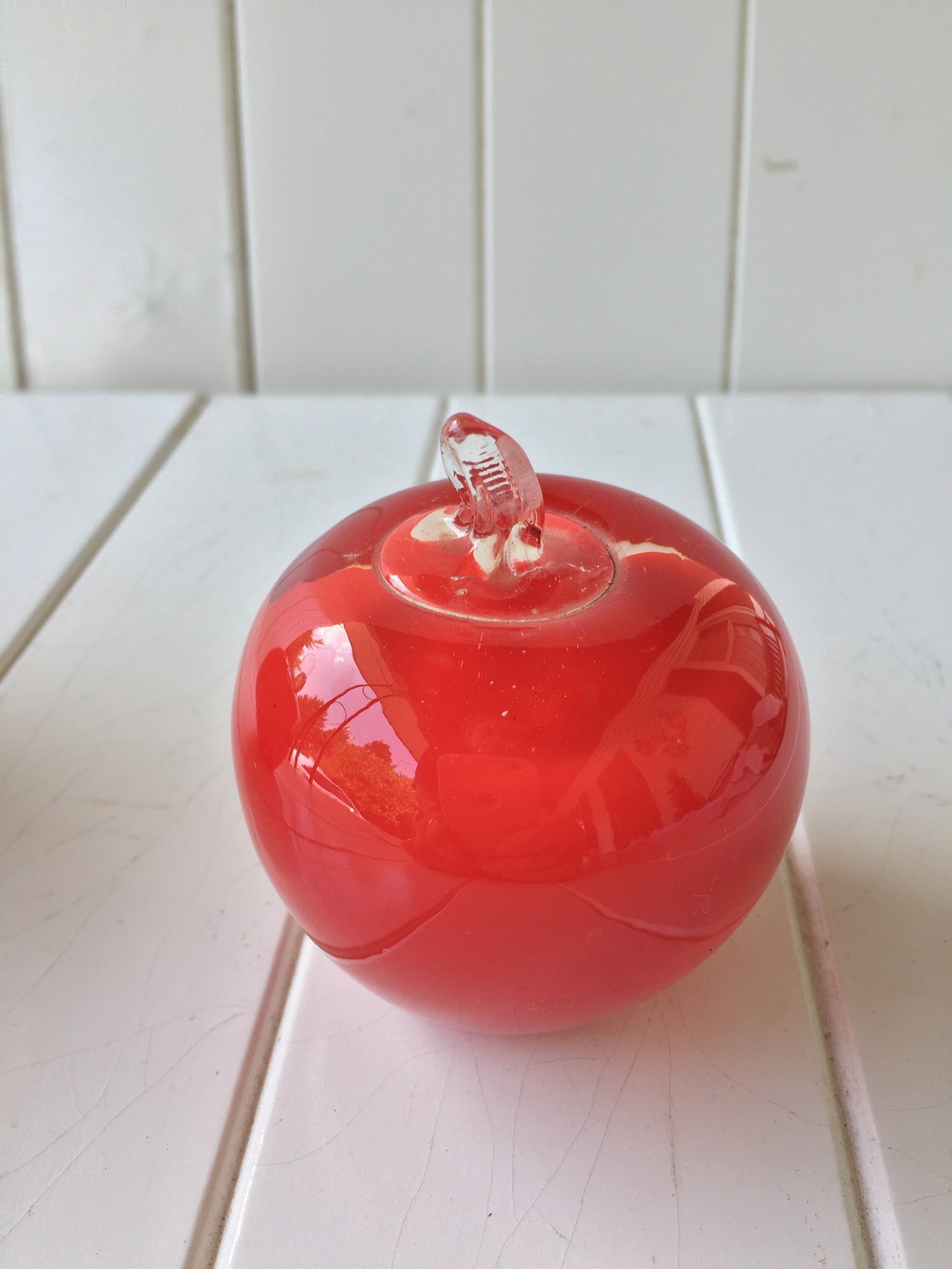 Glass Apple Paperweight Apple Decor Office Decor Teacher | Etsy