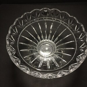 Crystal Diamond Cut Bowl, Home Decor, Table Decor, Centerpiece, Party ...