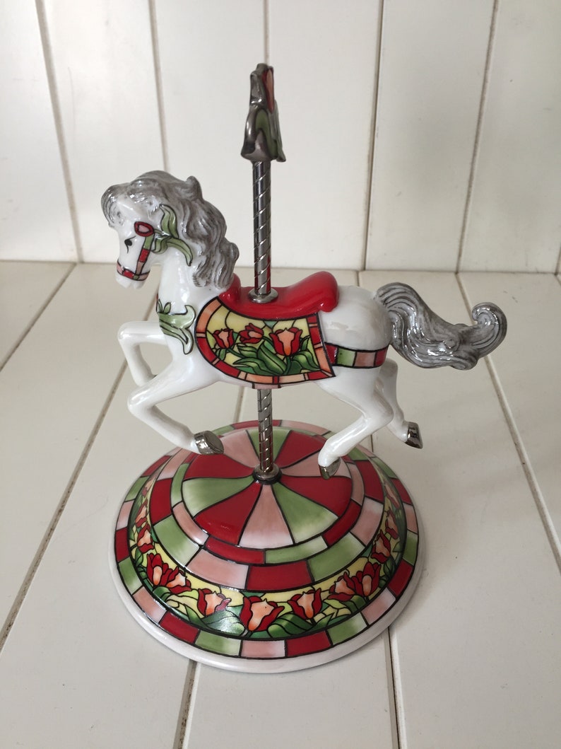 The Hamilton Collection Carousel Horse Figurine Era of - Etsy