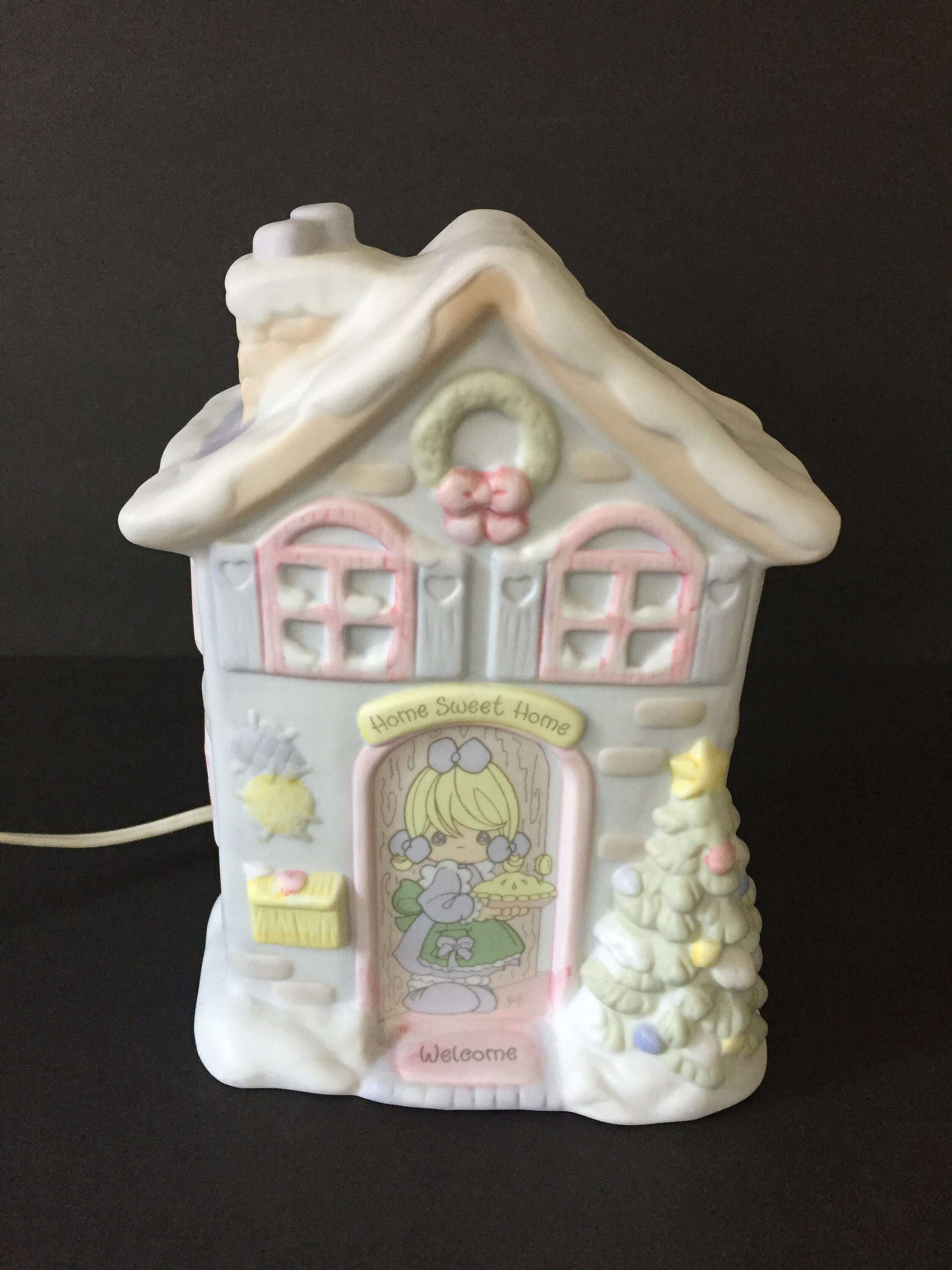 Precious Moments Lighted Christmas House Precious Moments - Etsy