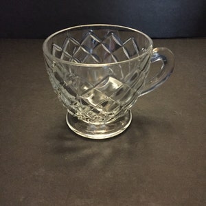 Set of 4 Vintage Diamond Quilt Pattern Punch Cups Party Cups - Etsy