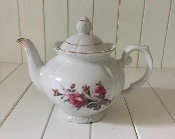 Vintage Japan Rose Teapot, Moss Rose Teapot, Kitchen Decor, Table Decor ...