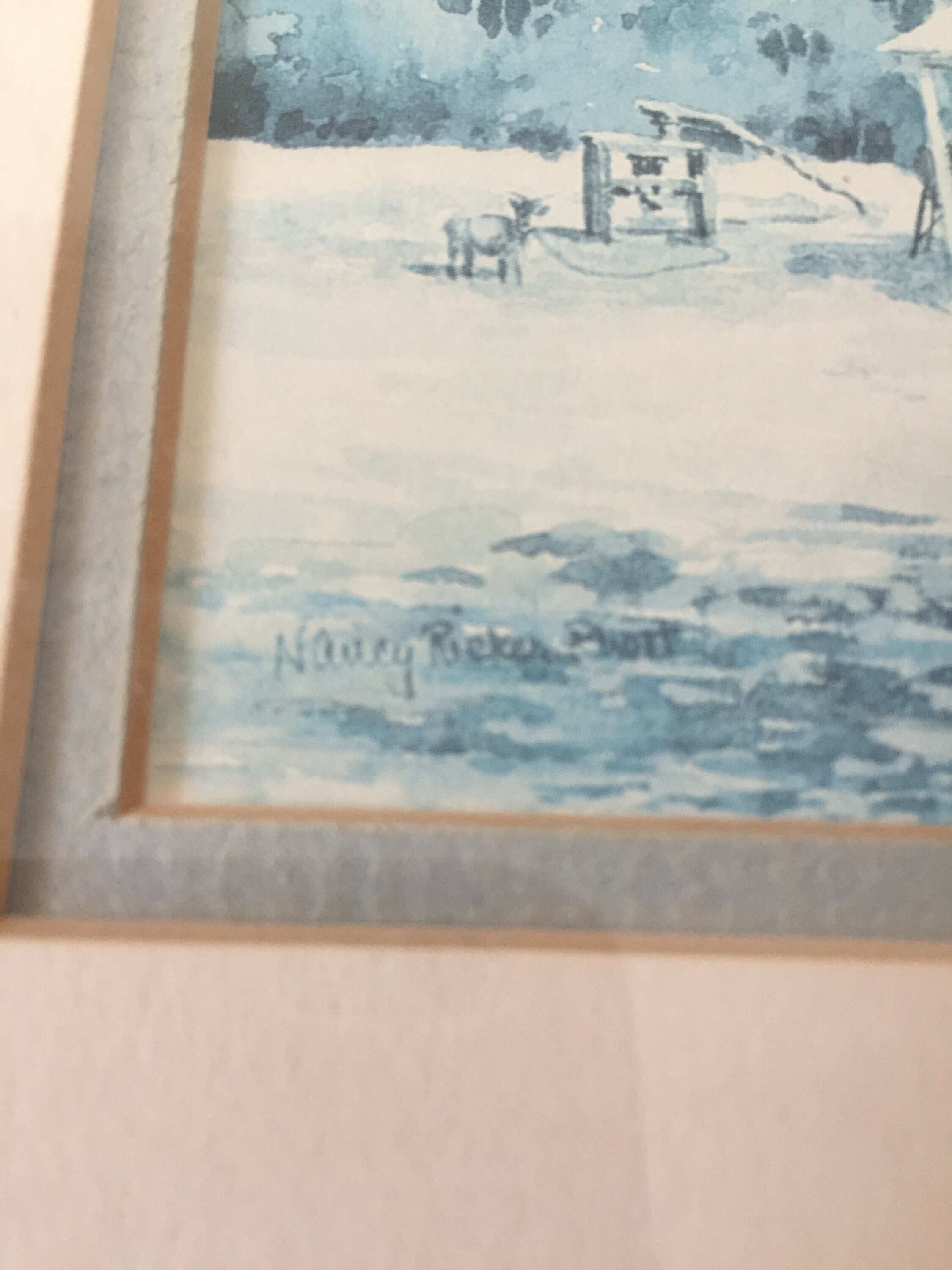 Vintage Watercolor by Nancy Ricken Rhett Old Homestead - Etsy