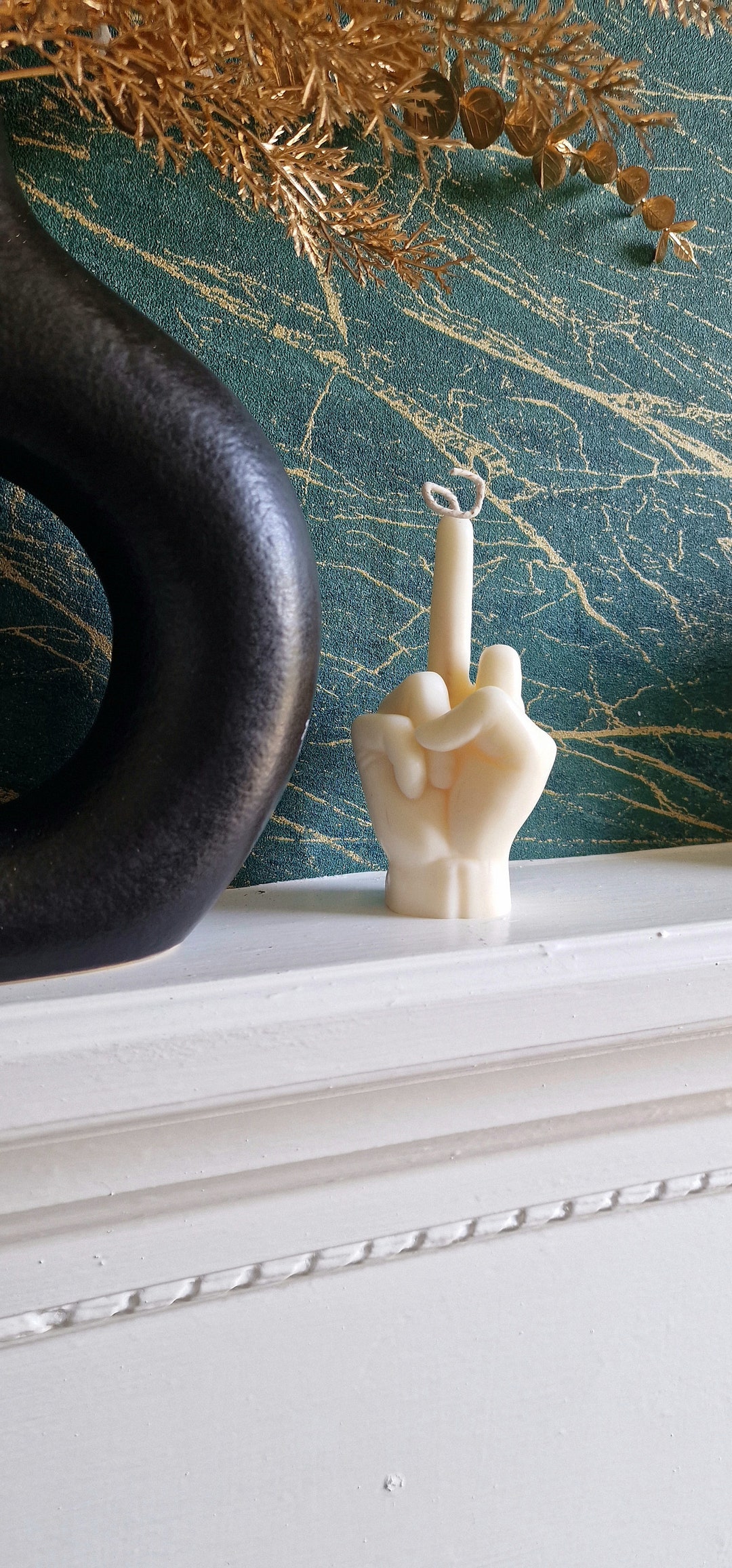 Middle Finger Candle Soy Wax Hand-poured Pillar Candle Funny Rude - Etsy UK