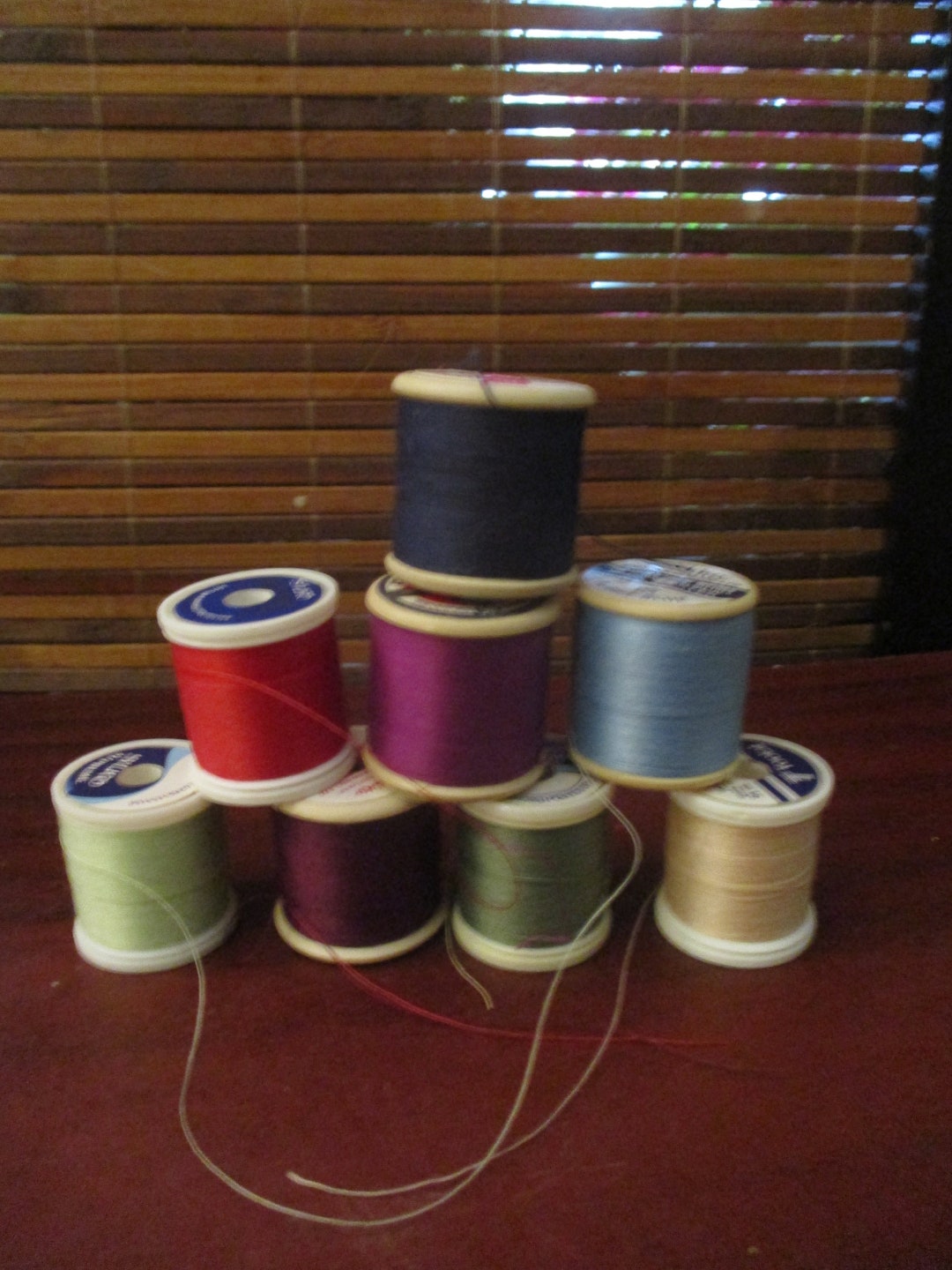 Vintage Cotton Reels Mixed Colours Eight Reels - Etsy