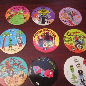 Slammer Whammers / Pogs / Tazos / Milk Caps / Collection of 15 Milk ...