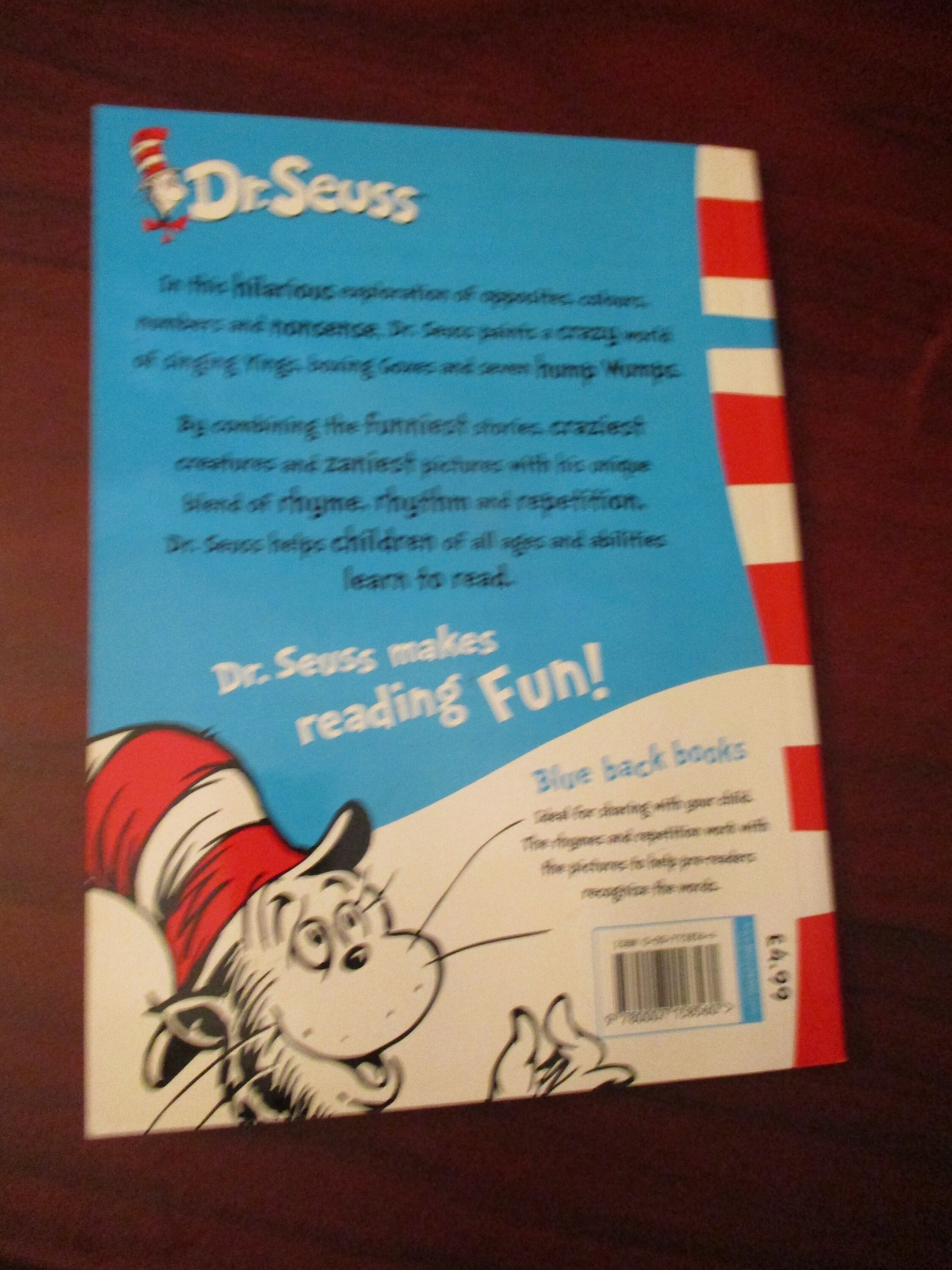 Dr Seuss One Fish Two Fish Red Fish Blue Fish Paper Back - Etsy UK