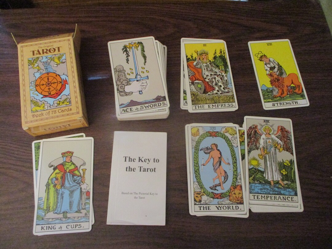 The Original Tarot Deck of 78 Cards Deck of Tarot Cards With Booklet - Etsy
