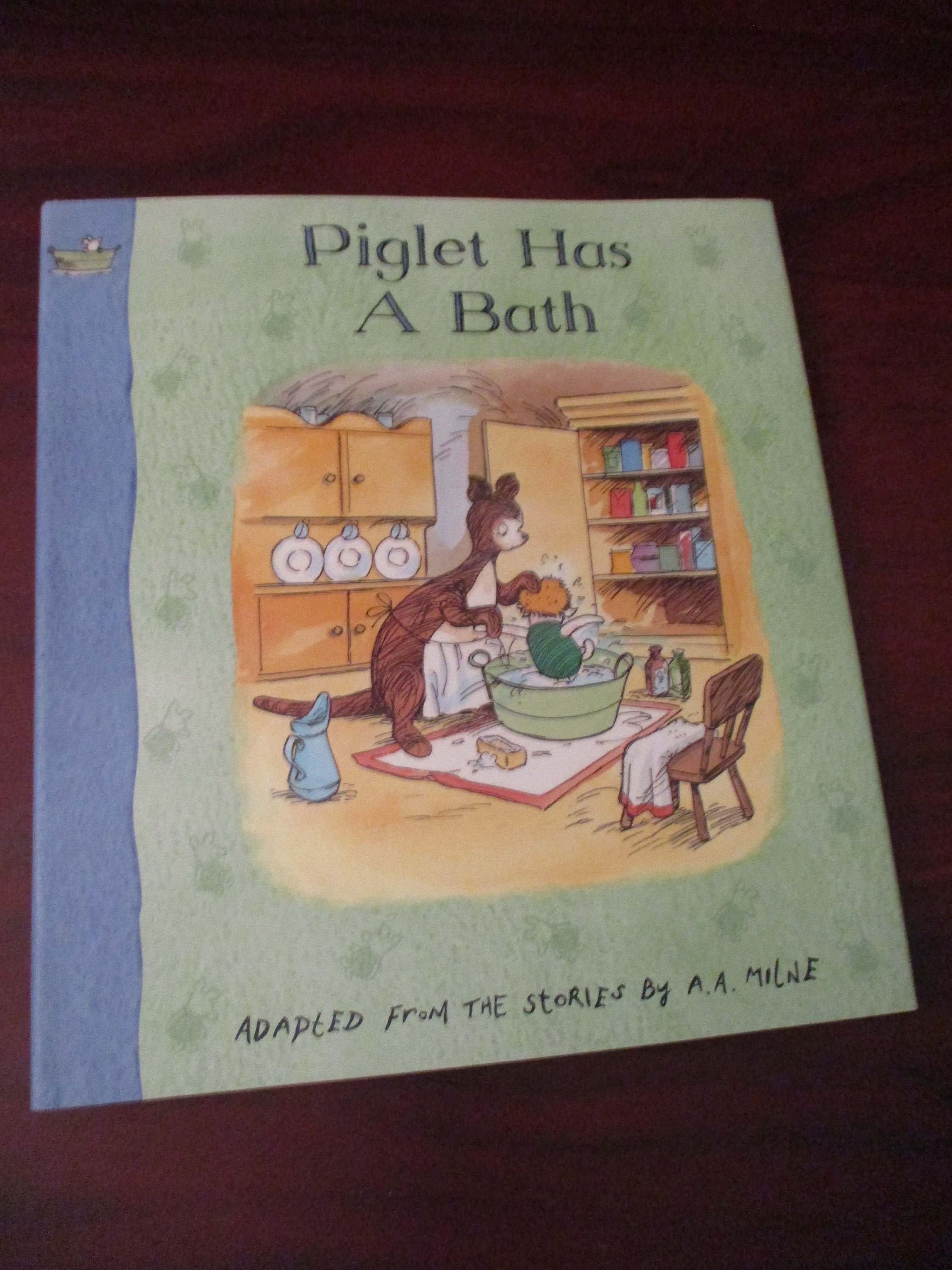 Winnie the Pooh Story Book Piglet Has a Bath Hardback | Etsy
