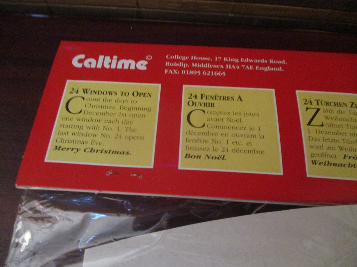 Teletubbies Advent Calendar in Original Pack 1996 - Etsy Hong Kong