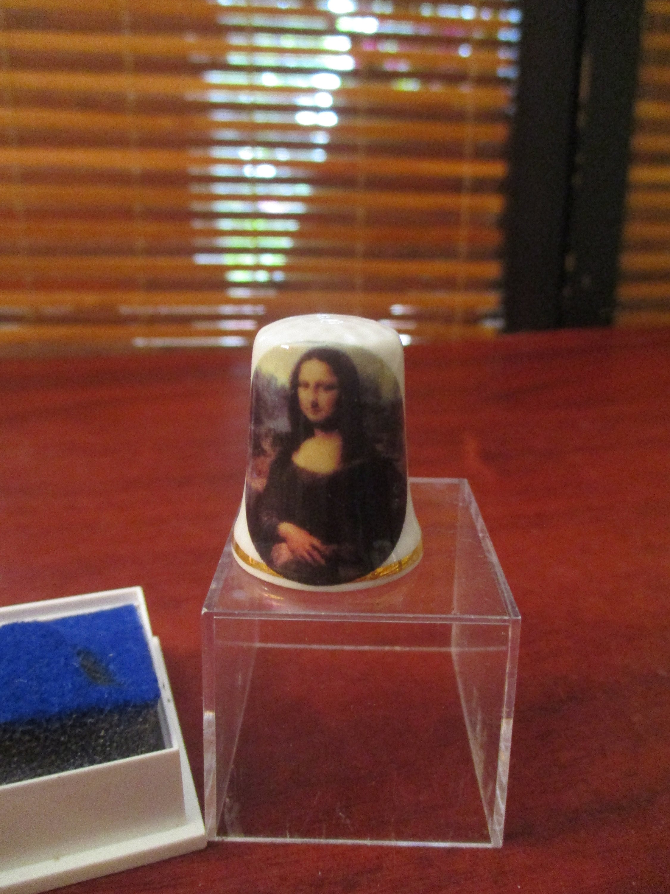Fine Bone China Collectors Decorative Thimbles Mona Lisa - Etsy UK