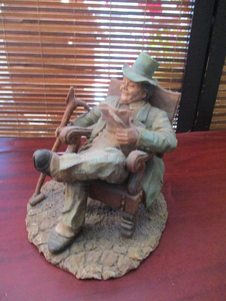 Sitting Man Figurine Ornament - Etsy UK