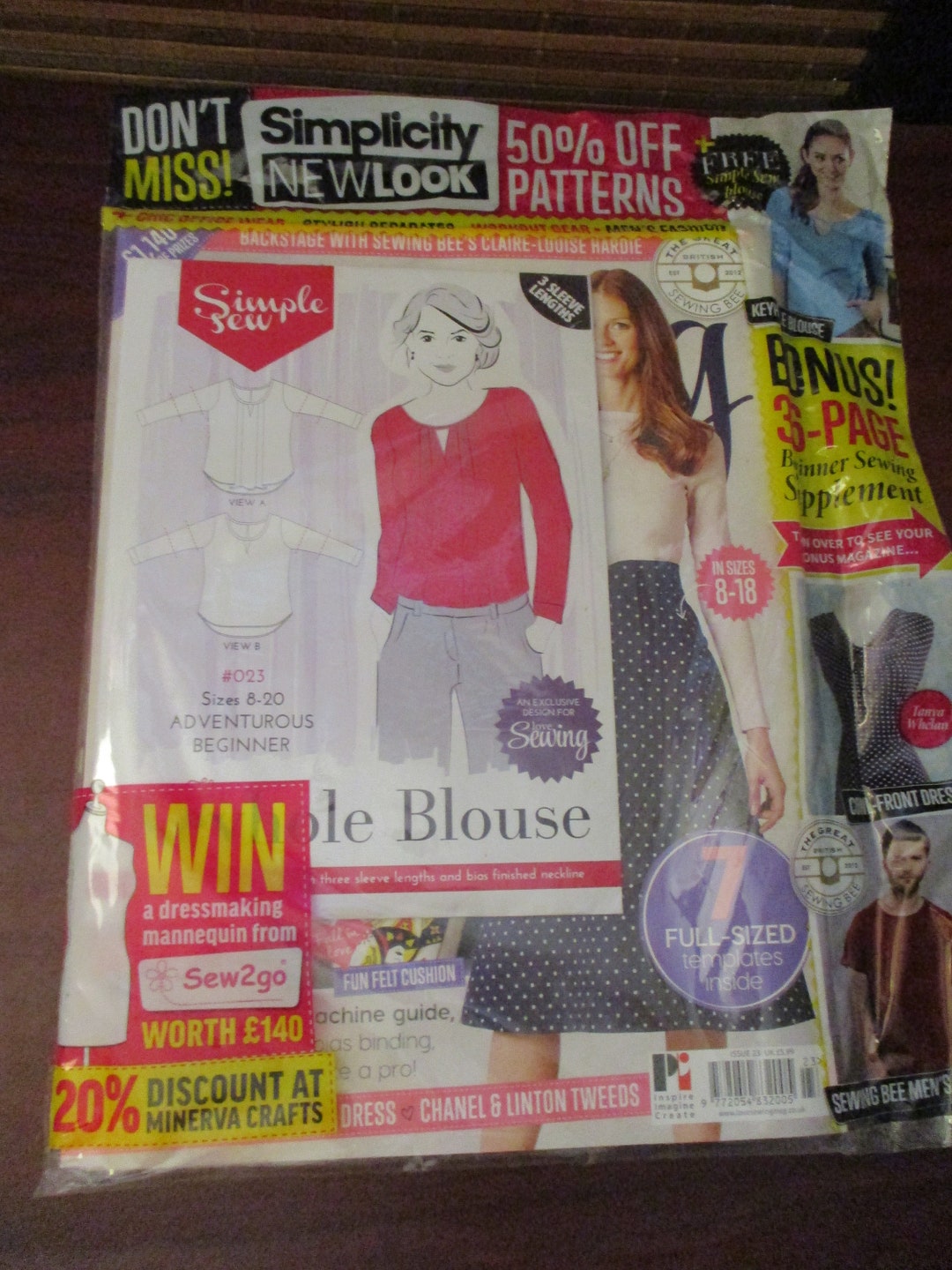 Love Sewing Sew Simple Magazine With Blouse Pattern Ladies Clothes ...