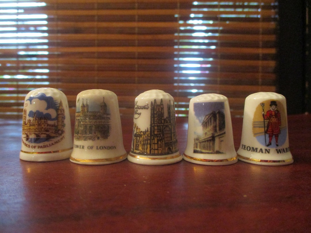 Porcelain China Collectors Decorative Thimbles British - Etsy UK