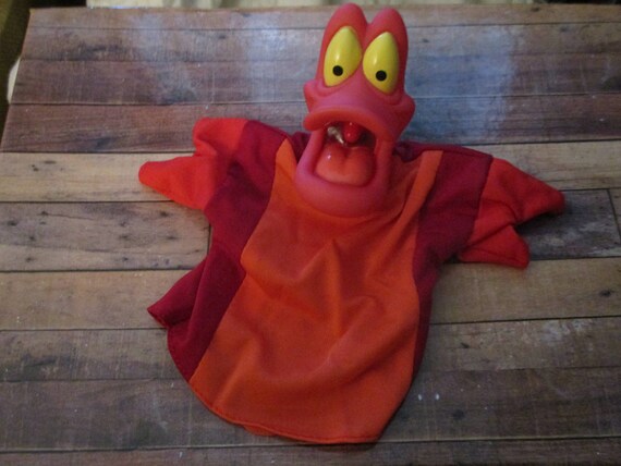 The Little Mermaid Disney Princess Sebastian Puppet Toy - Etsy