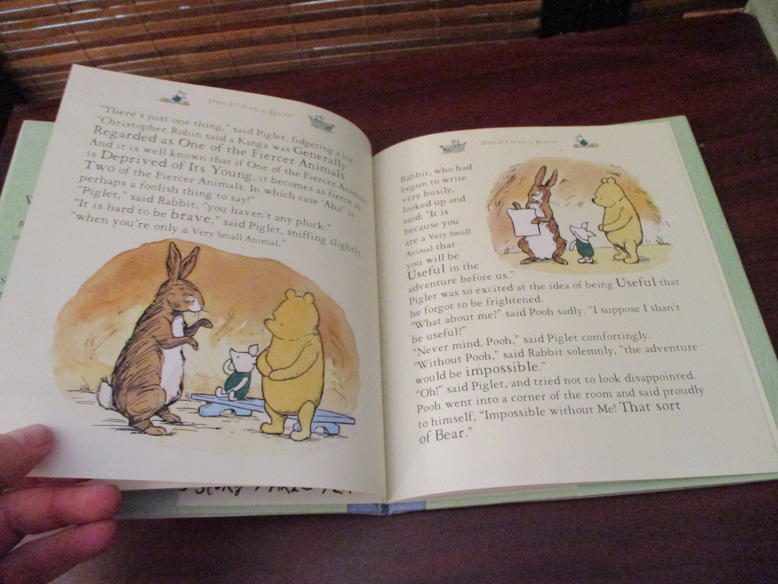 Winnie the Pooh Story Book Piglet Has a Bath Hardback | Etsy