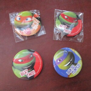 Teenage Mutant Ninja Turtles Set of Four Badges - Etsy