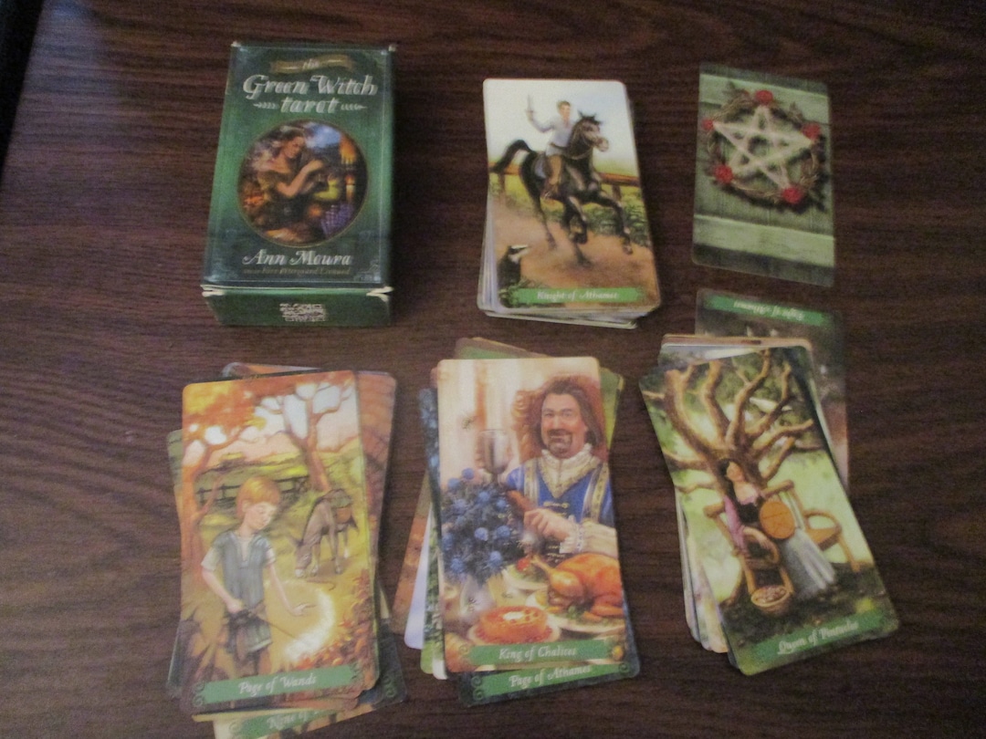 Green Witch Tarot Card Deck - Etsy