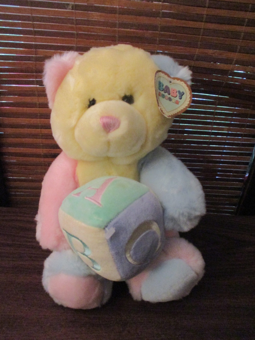 Aurora Baby Teddy Bear Soft Toy Plush Multi Pastel Colours - Etsy UK