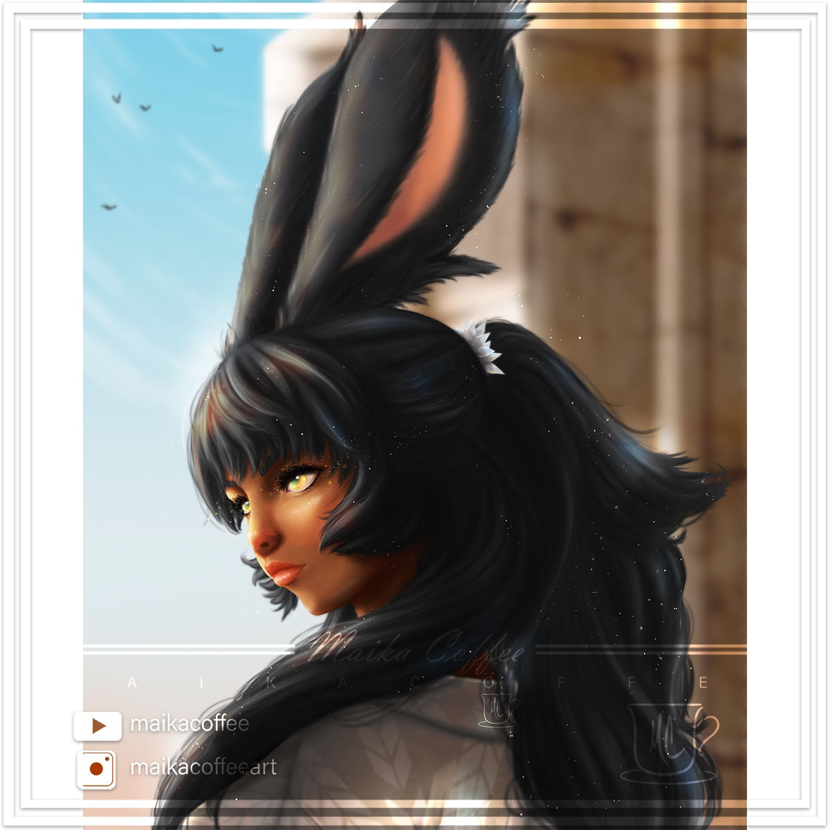 FFXIV Art Print, FFXIV Art, Game Artwork, FFXIV, Viera, Cool Wall Art ...