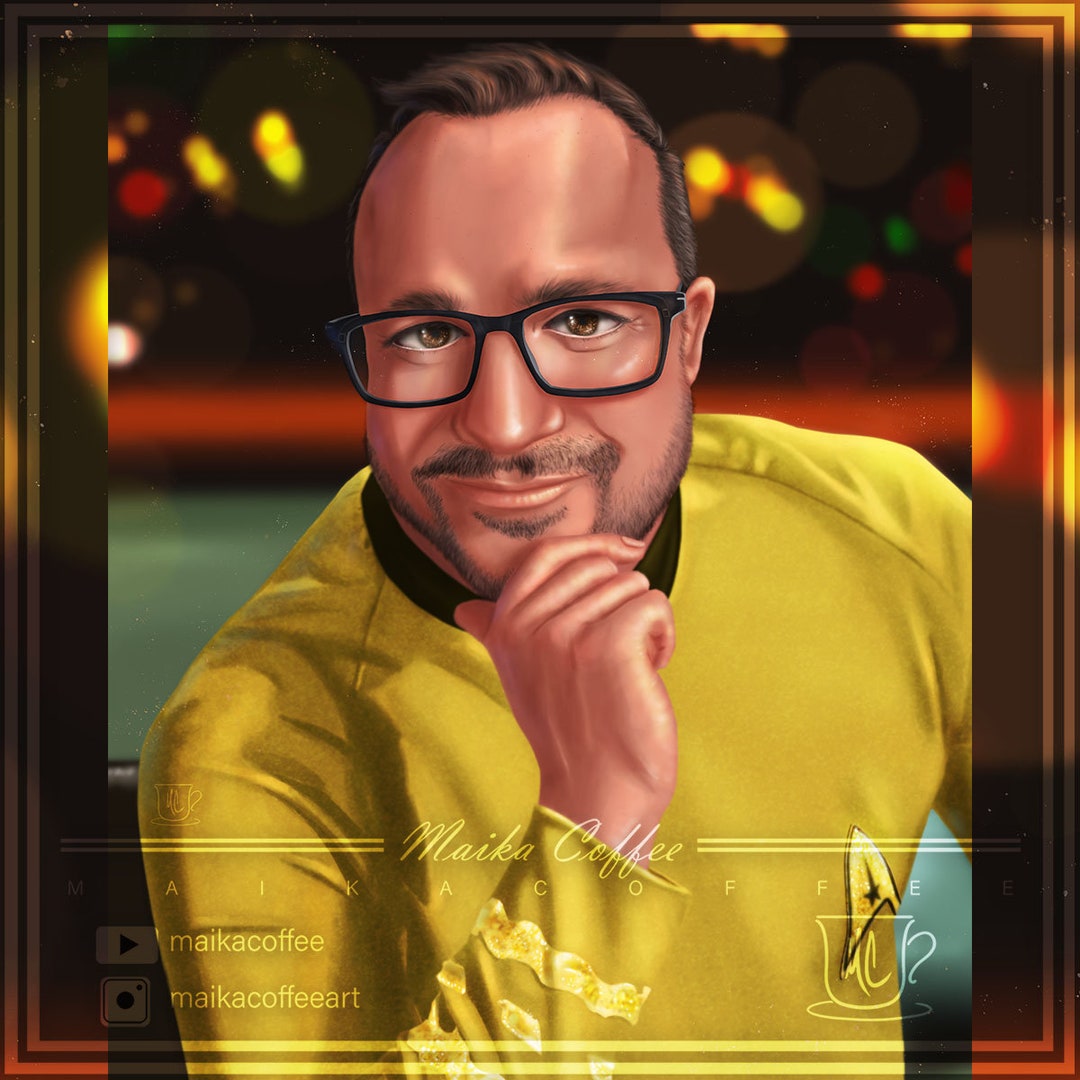 Fun Digital Portrait, Fan Art, Stylized Portrait, Portrait From Photo ...