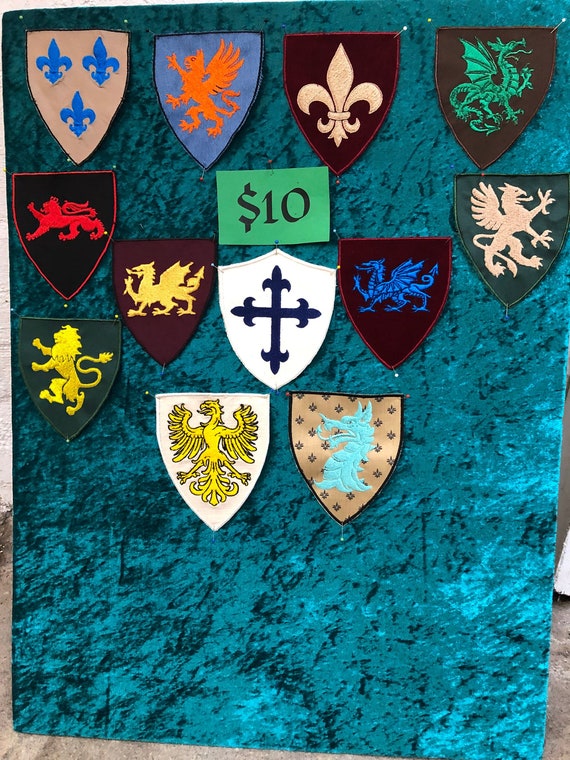 Embroidered cloth crest badges price is for each badge | Etsy