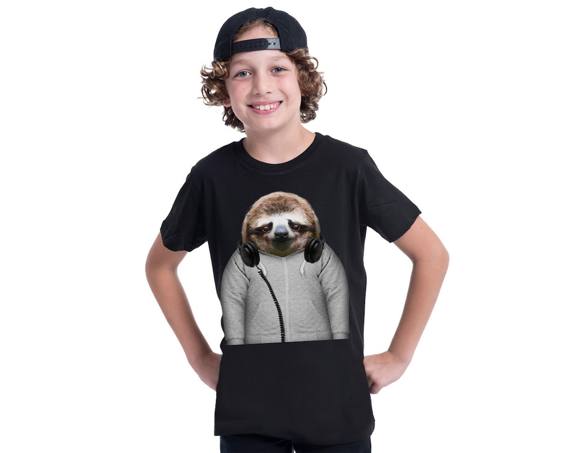 Sloth Kids Tee - Etsy