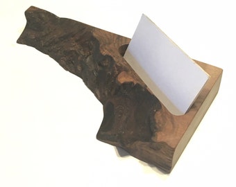Live Edge Card Holder - Etsy